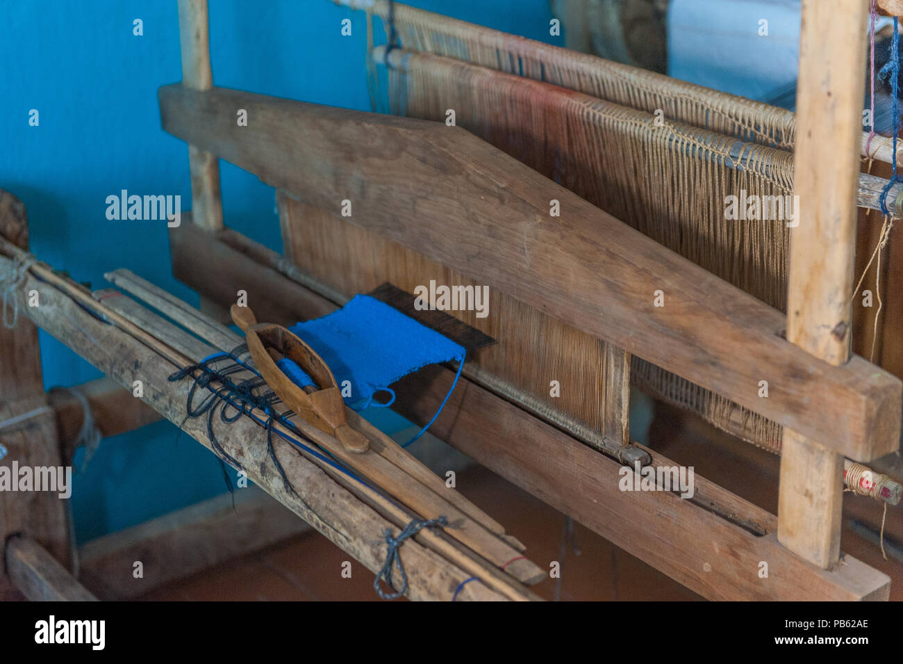 Old russian distaff Stock Photo - Alamy