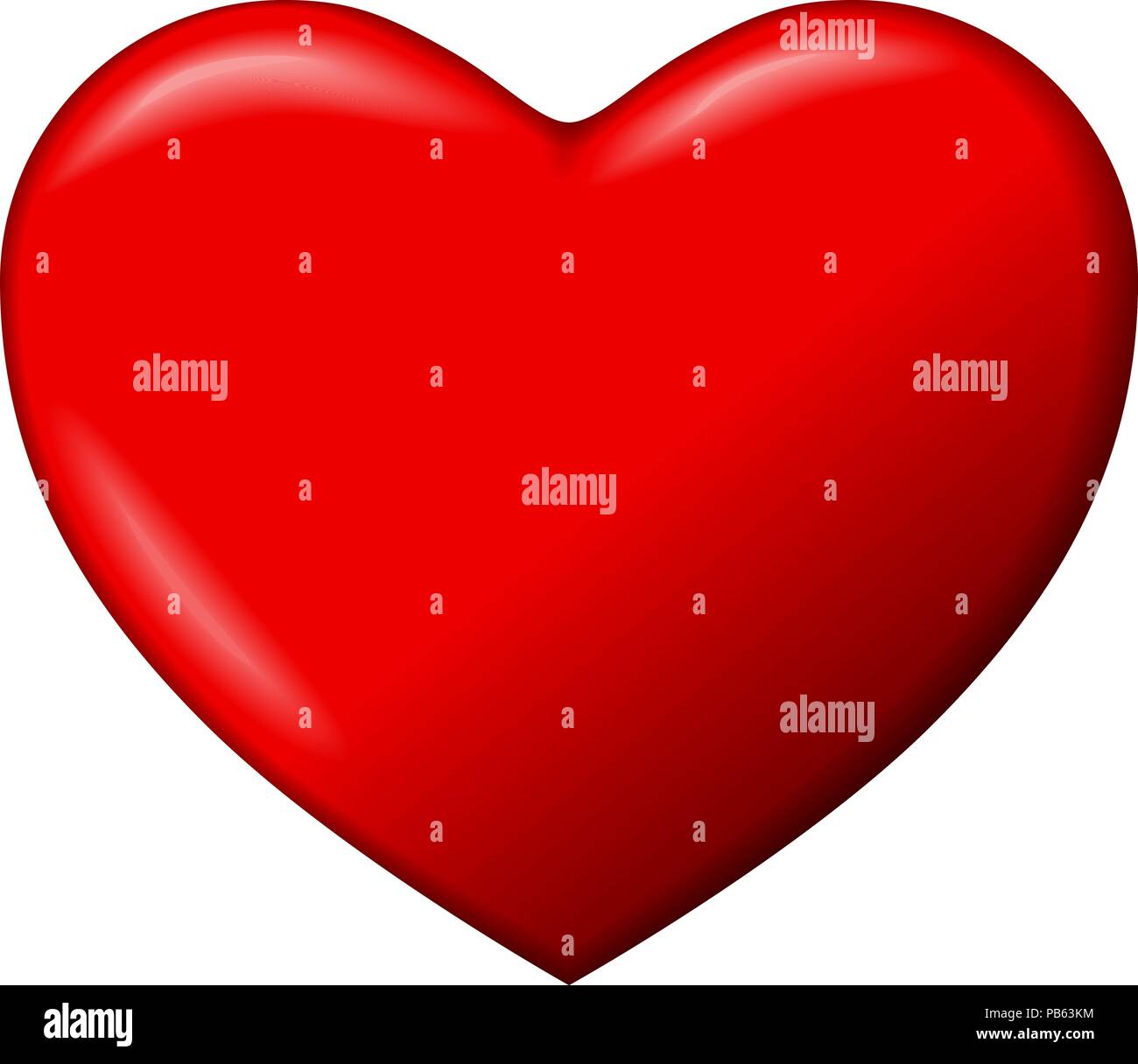 Red Heart Vector Stock Vector Image & Art - Alamy