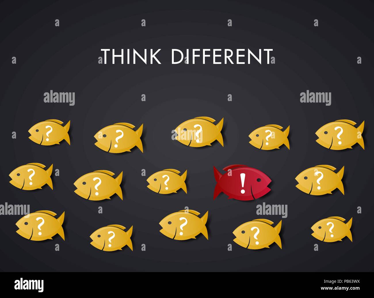 Think different vector vectors hi-res stock photography and images - Alamy