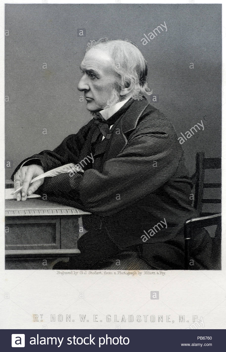 William gladstone portrait hi-res stock photography and images - Alamy