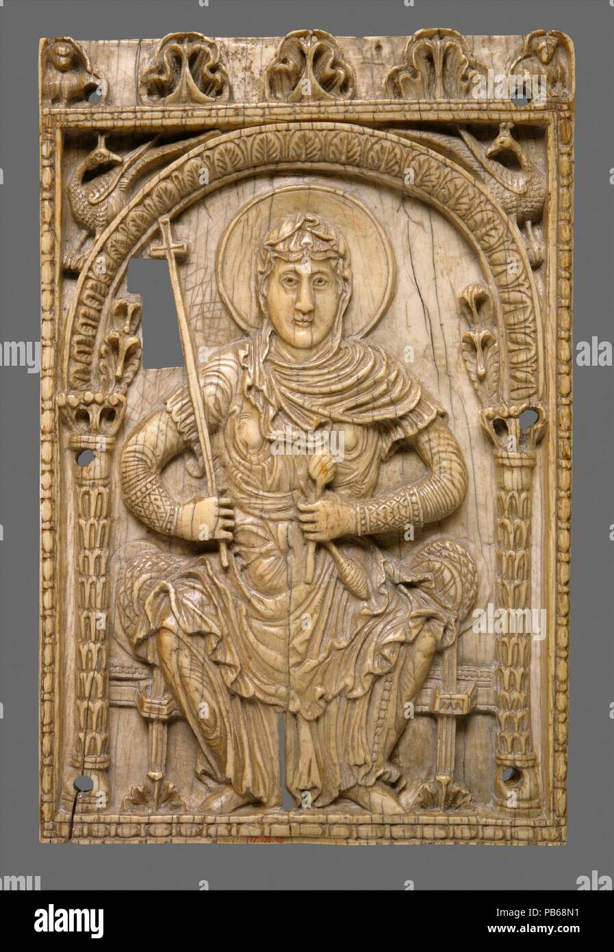 Plaque with the Virgin Mary as a Personification of the Church. Culture ...