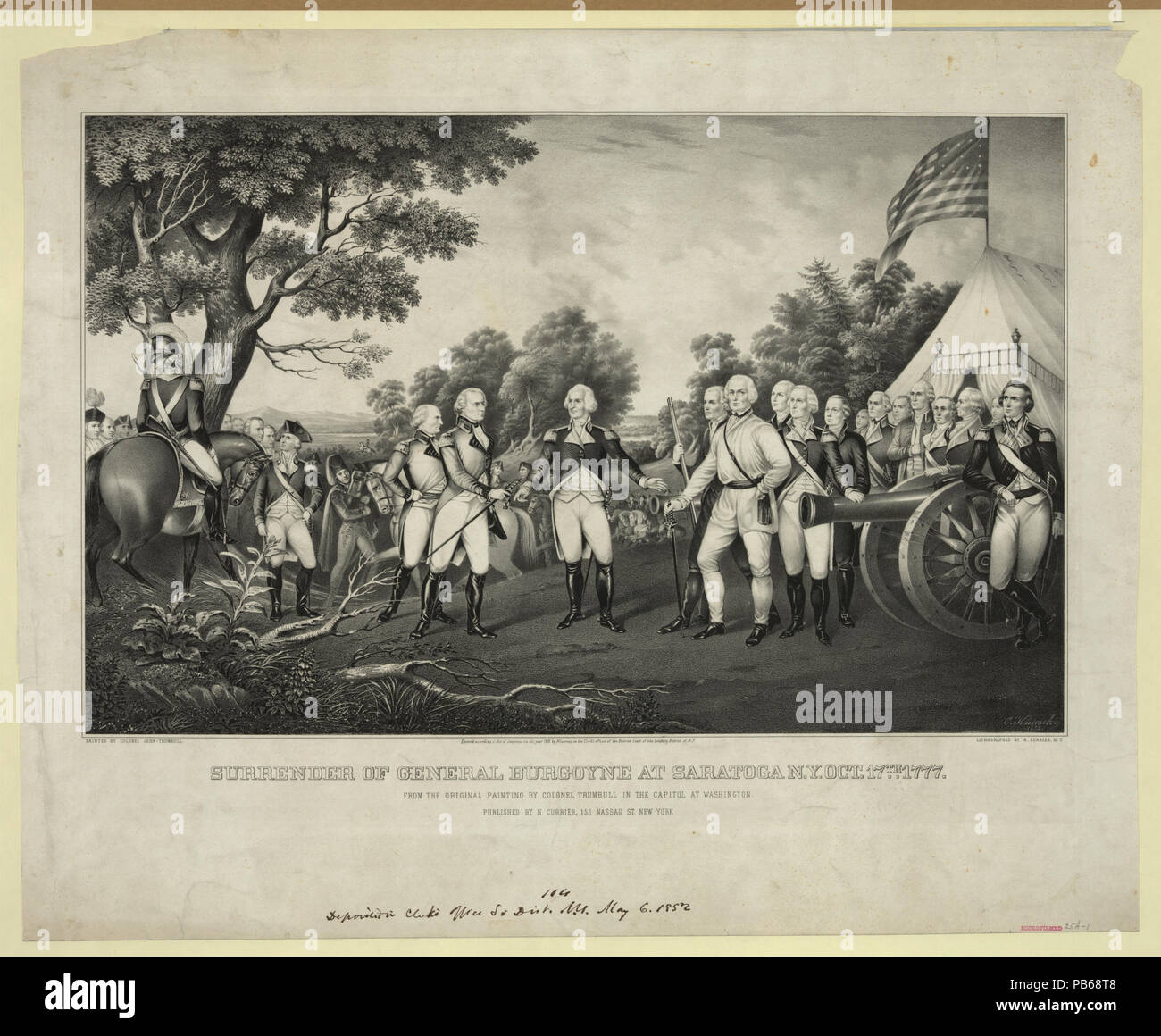 Surrender of general burgoyne hi-res stock photography and images - Alamy