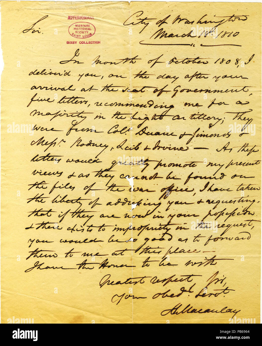 H macaulay hi-res stock photography and images - Alamy