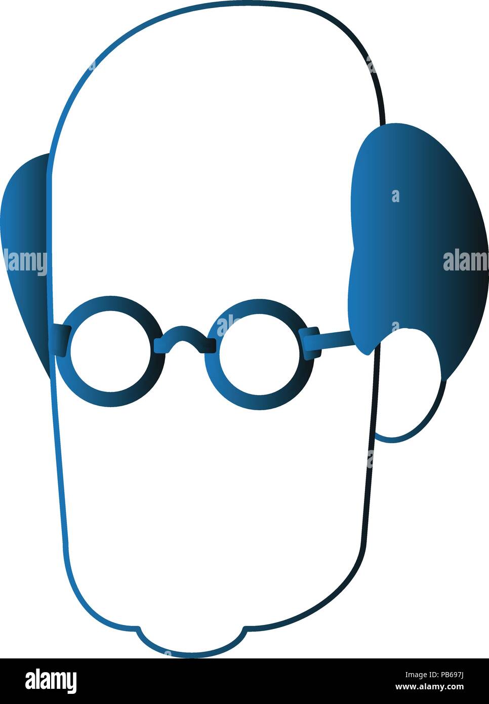 Man faceless head vector illustration graphic design Stock Vector Image ...