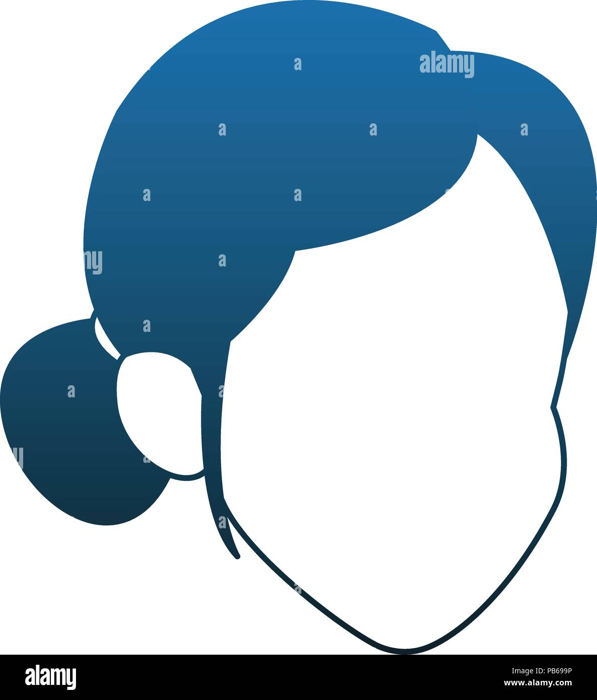 Woman faceless avatar vector illustration graphic design Stock Vector ...