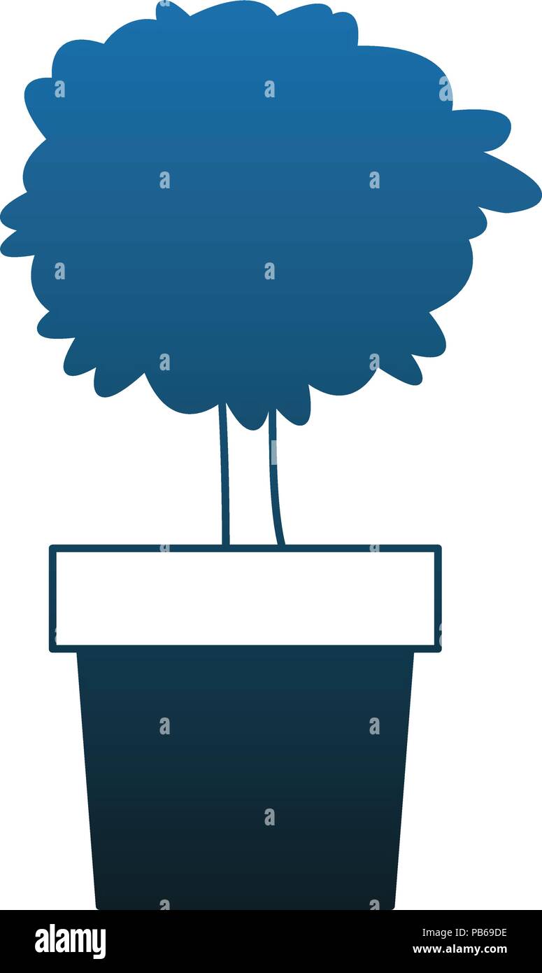 Plant in pot vector illustration graphic design Stock Vector Image ...