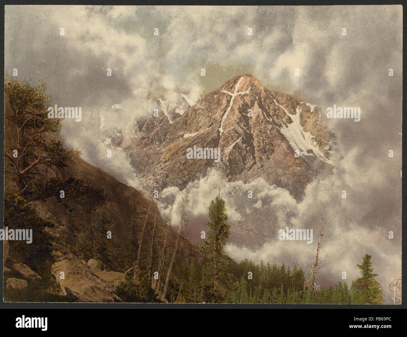 . Mount of the Holy Cross in the clouds. between 1898 and 1905 1062 ...