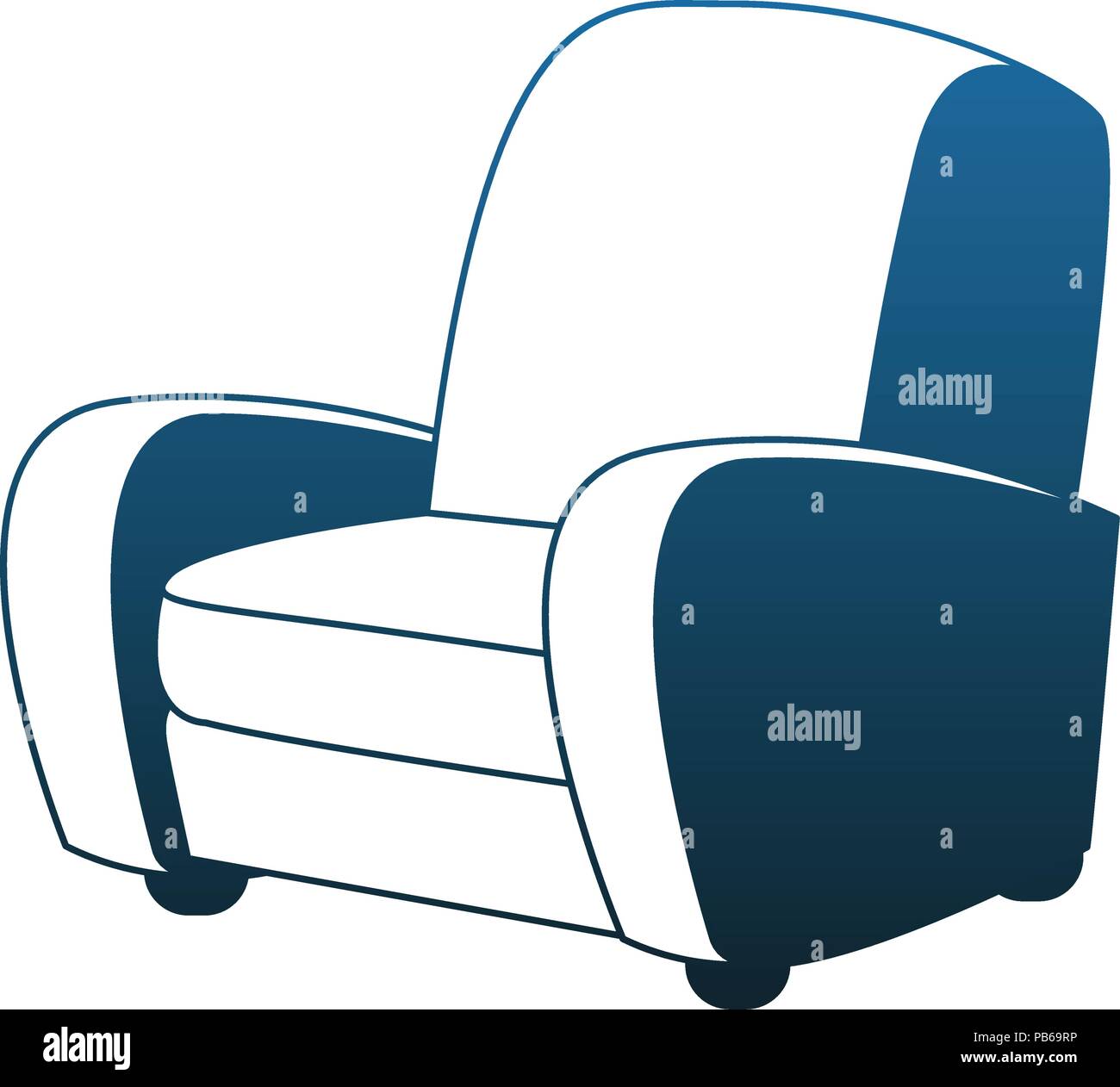Armchair furniture isolated vector illustration graphic design Stock ...