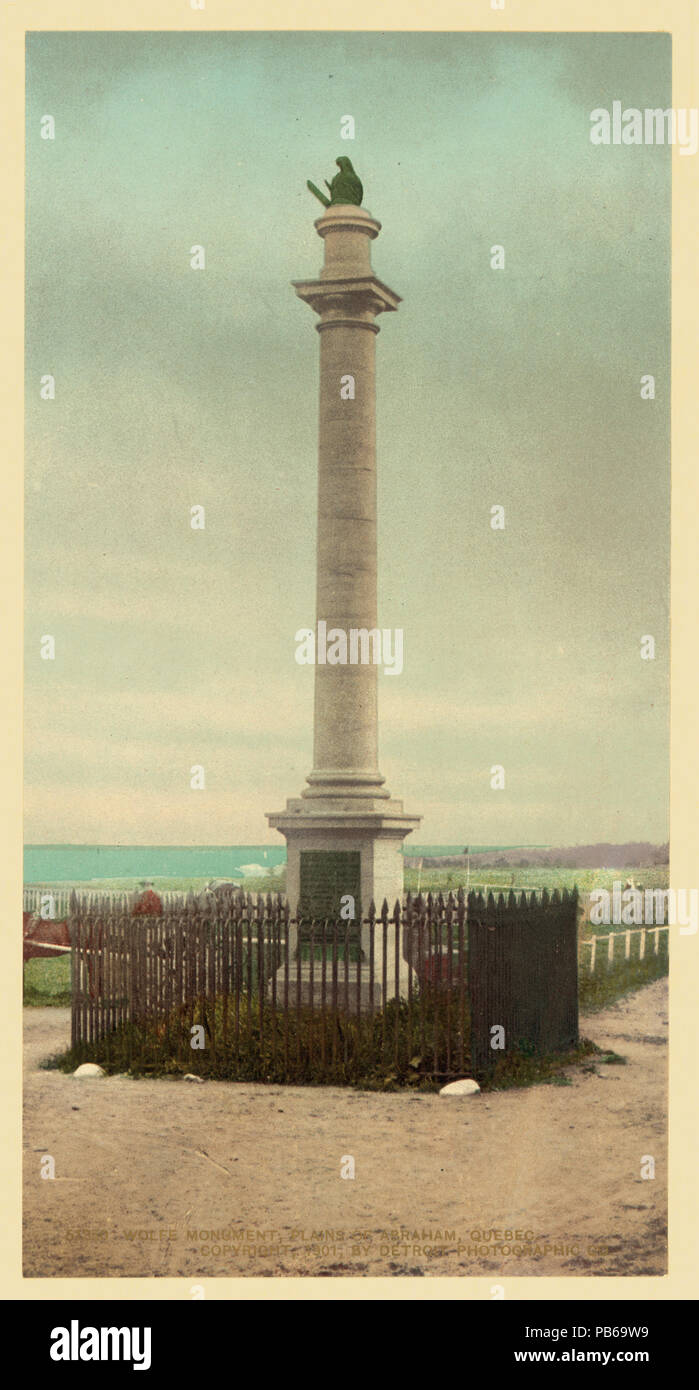Wolfe Monument Plains Abraham Quebec High Resolution Stock Photography ...