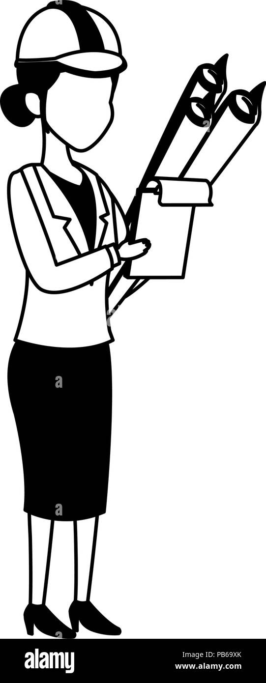 Woman architecture avatar vector illustration graphic design Stock ...