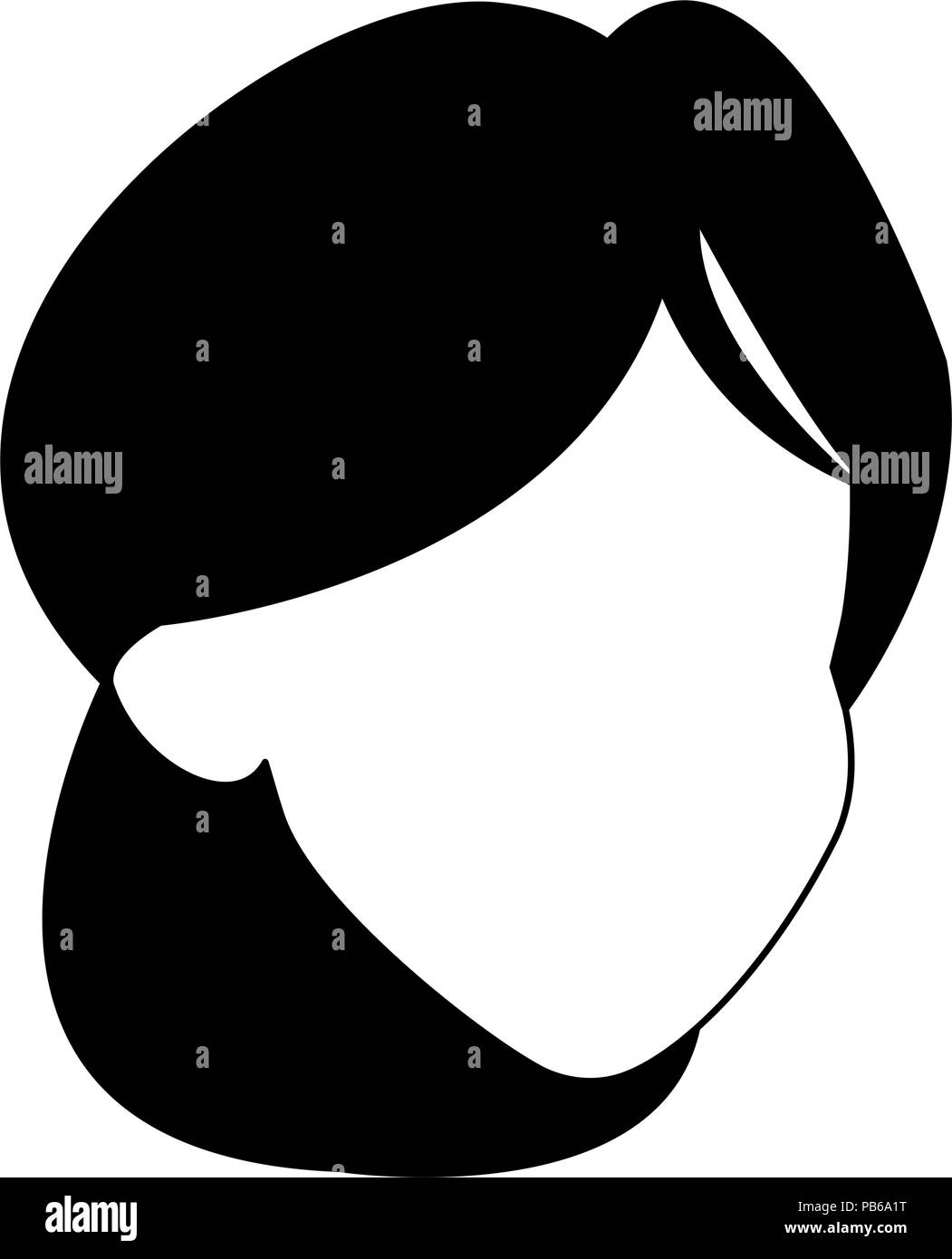 Woman faceless avatar vector illustration graphic design Stock Vector ...
