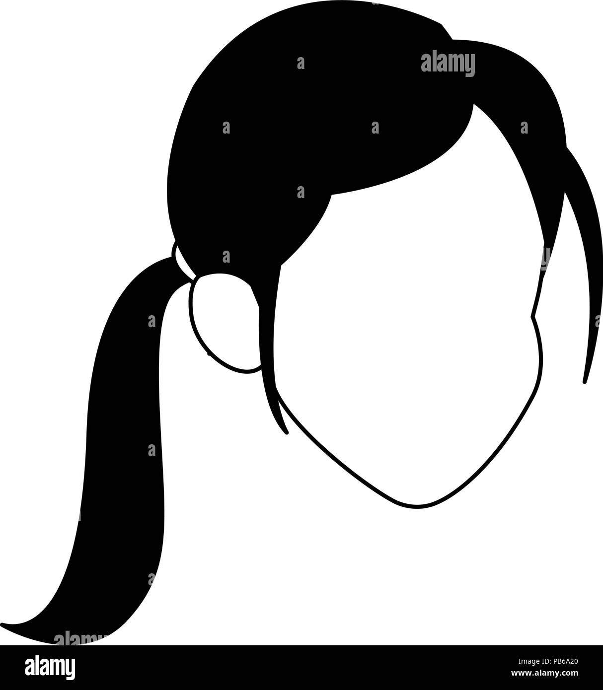 Woman faceless avatar vector illustration graphic design Stock Vector ...