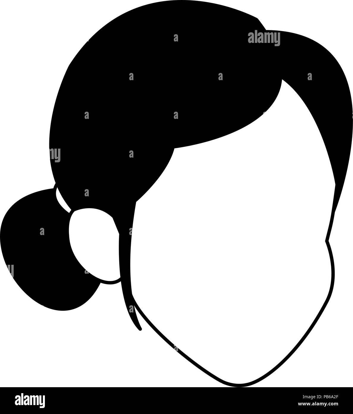 Woman faceless avatar vector illustration graphic design Stock Vector ...