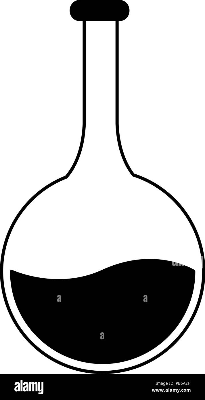 Chemistry flask lab vector illustration graphic design Stock Vector ...
