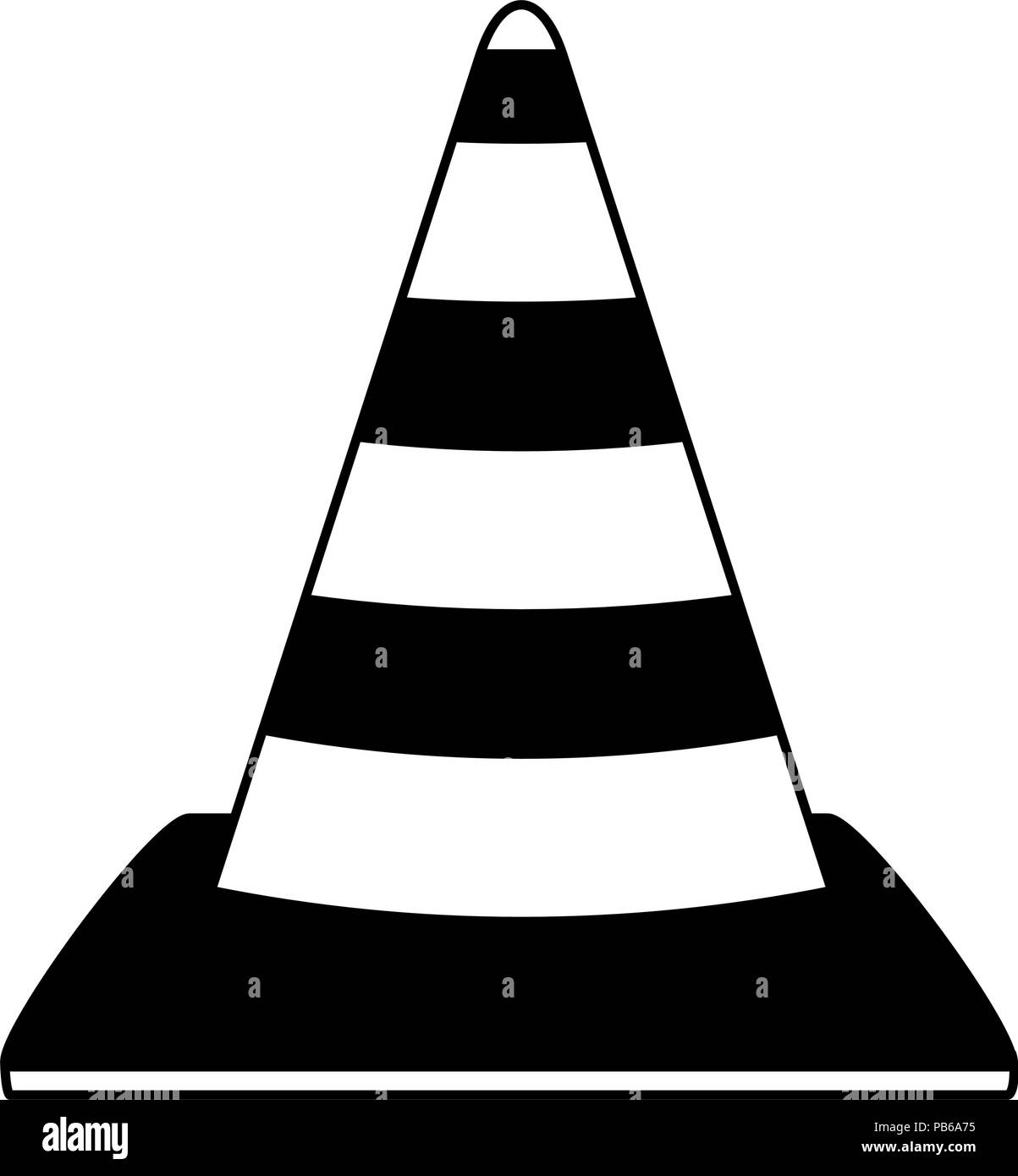 Construction traffic cone vector illustration graphic design Stock ...