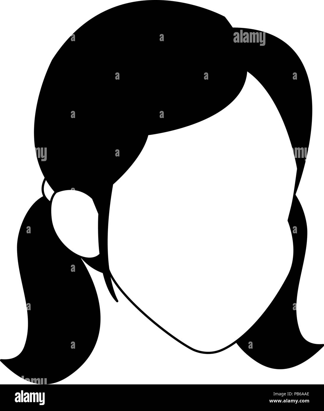 Woman faceless avatar vector illustration graphic design Stock Vector ...