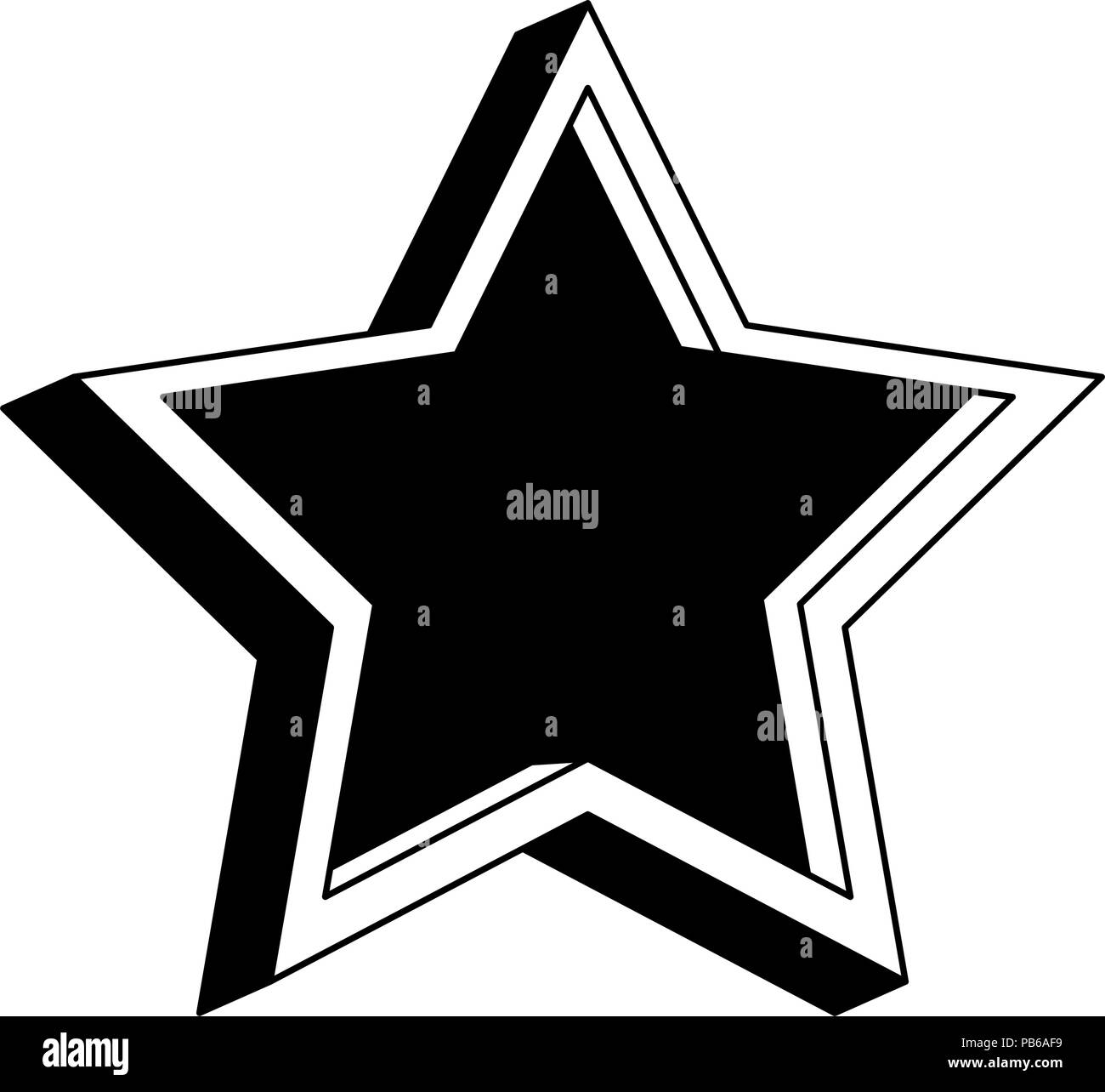 Star shape symbol vector illustration graphic design Stock Vector Image ...