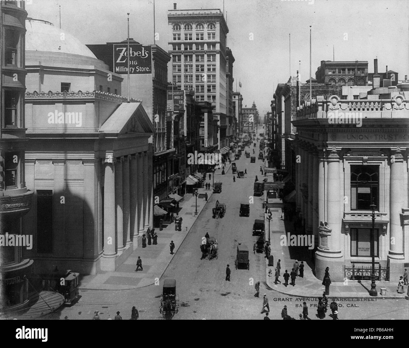 Vintage photograph san francisco Black and White Stock Photos & Images ...