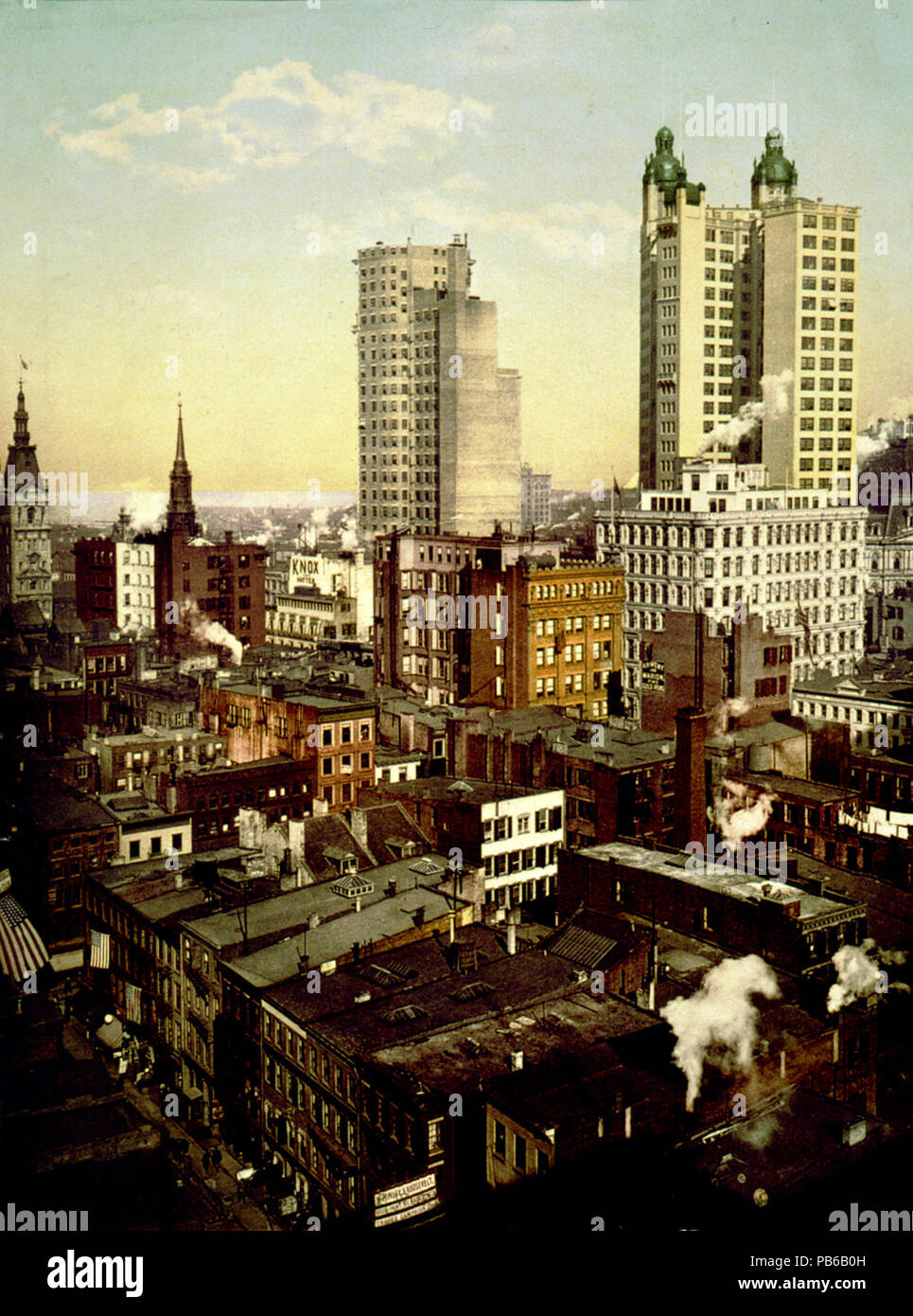 1706 The tallest buildings in the world, New York City, 1901 Stock ...
