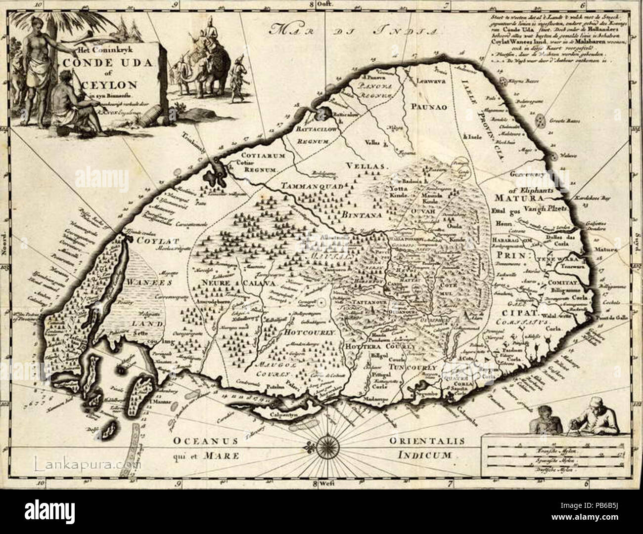 Map of ceylon hi-res stock photography and images - Alamy