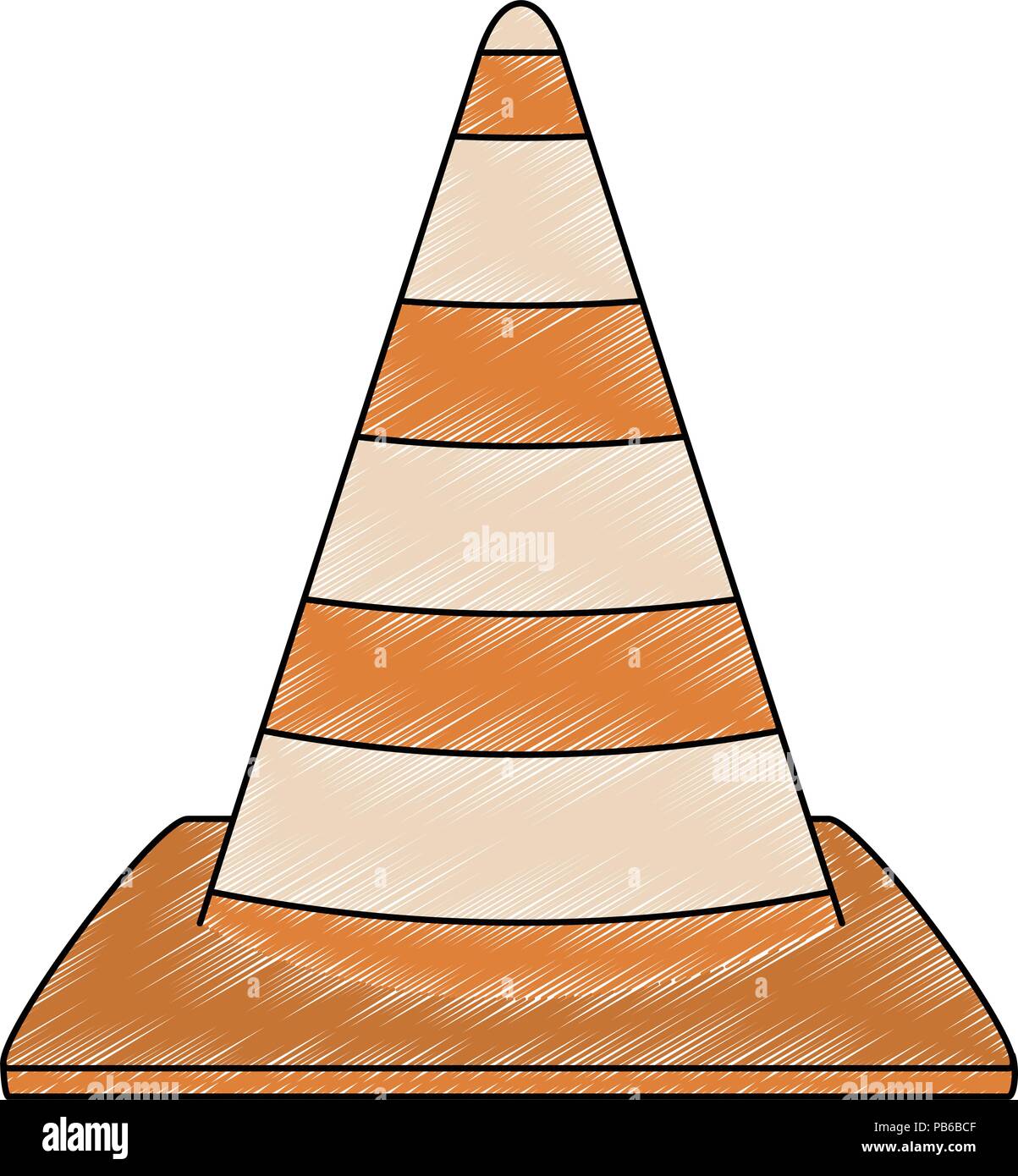 Construction traffic cone vector illustration graphic design Stock ...