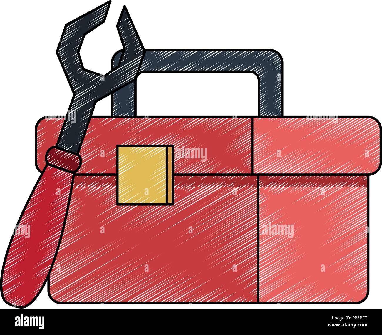 Construction toolbox isolated vector illustration graphic design Stock ...