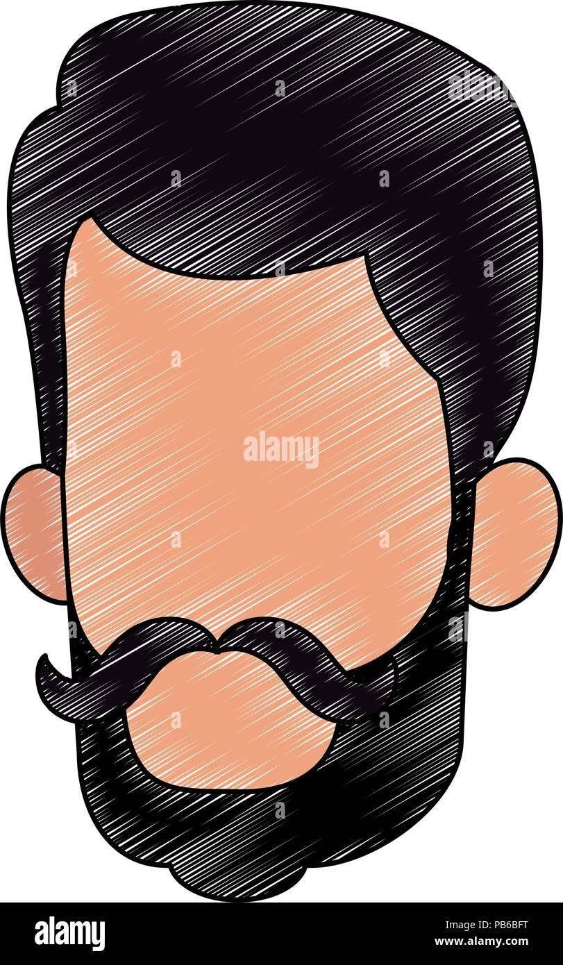 Man faceless head vector illustration graphic design Stock Vector Image ...