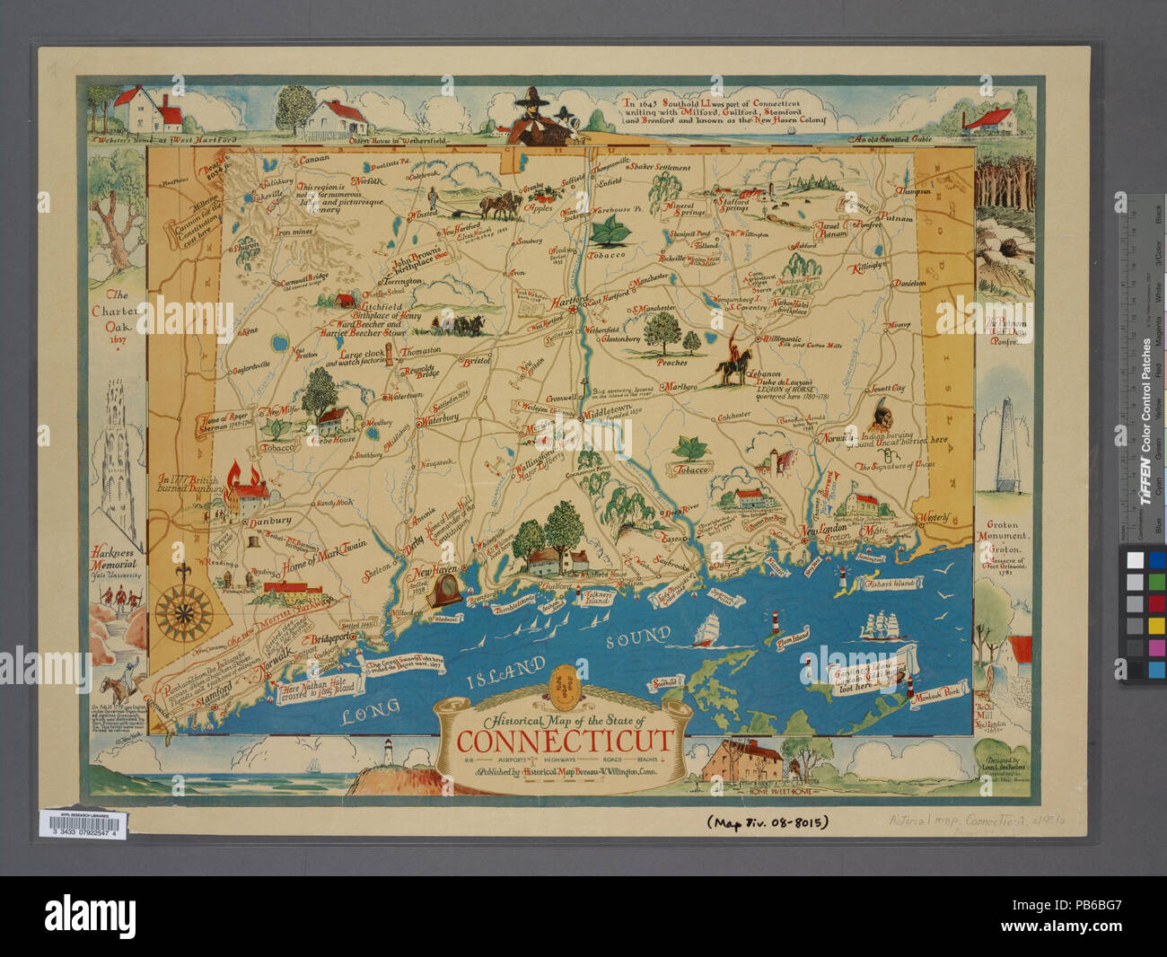 762 Historical map of the state of Connecticut (NYPL b17973623-1692441 ...