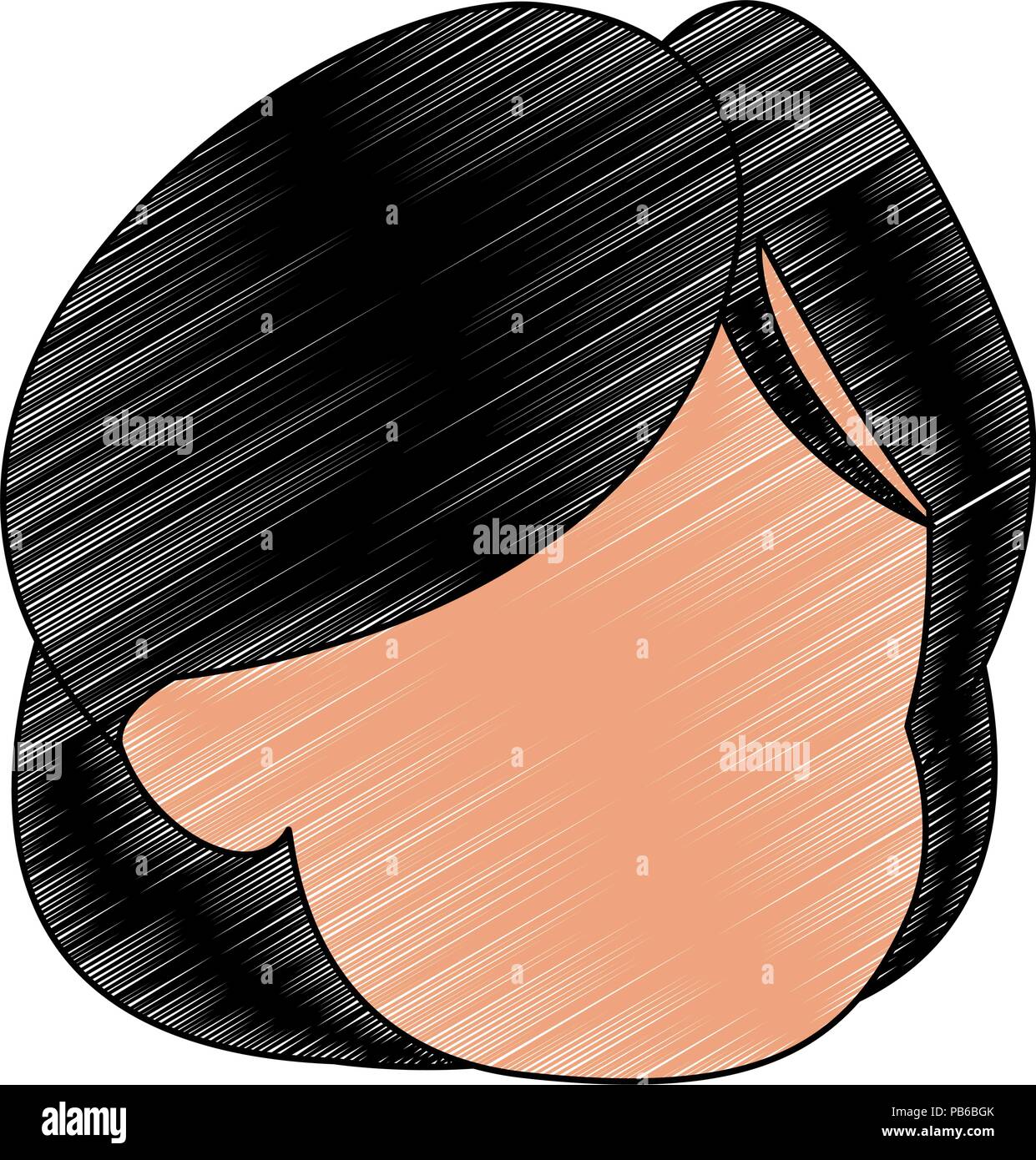 Woman faceless avatar vector illustration graphic design Stock Vector ...