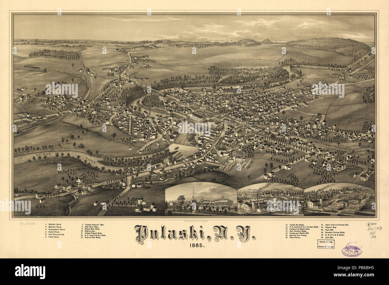 Pulaski map hi-res stock photography and images - Alamy