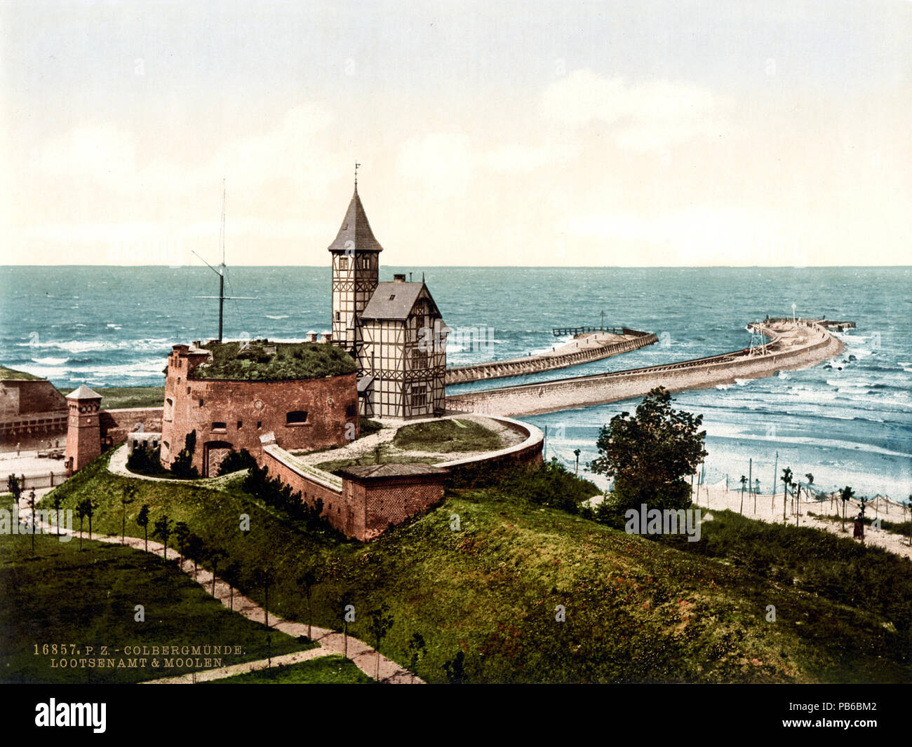 . English: Pilot station in Ko?obrzeg, Poland (before 1945 Kolberg ...