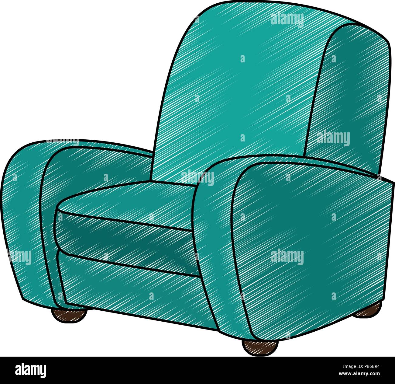 Armchair furniture isolated vector illustration graphic design Stock ...