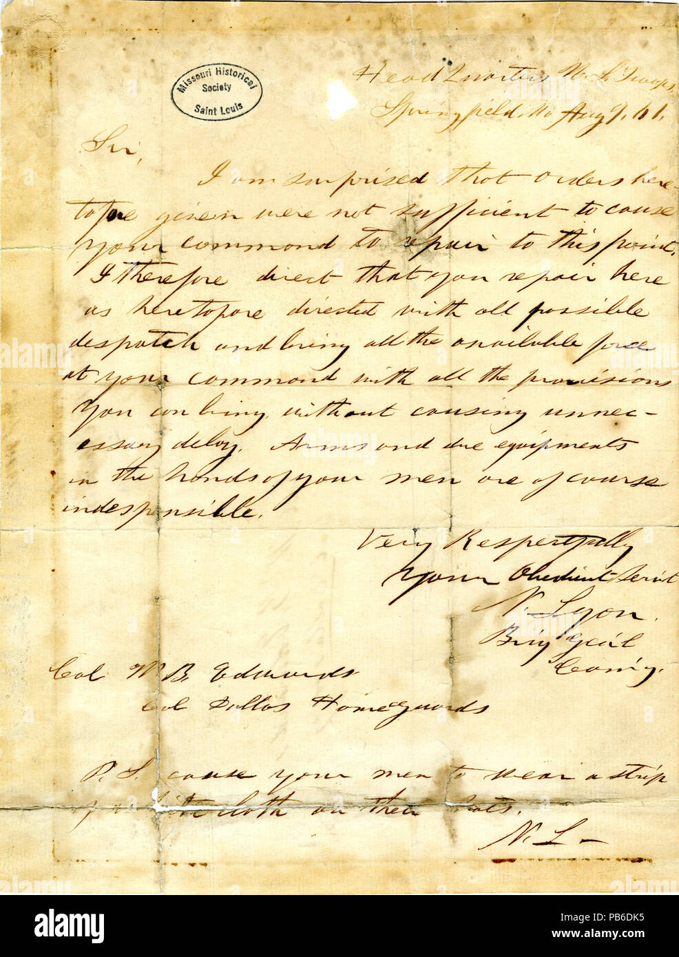 Colonel william b edwards hi-res stock photography and images - Alamy