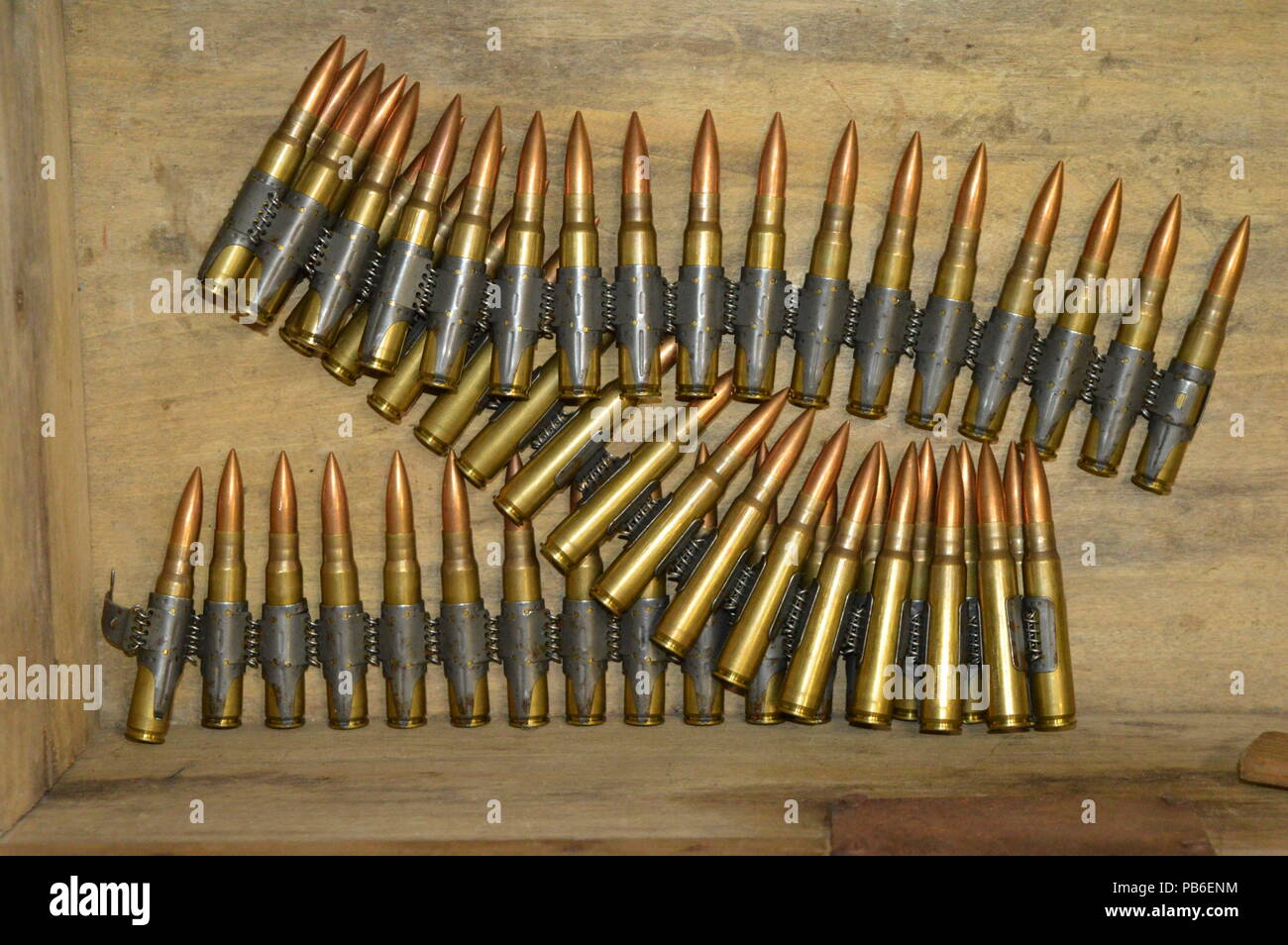 ammunition infantry patron belt Stock Photo - Alamy