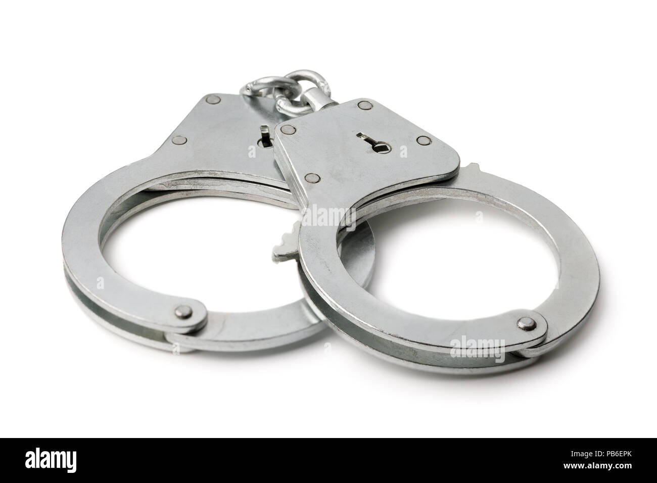 Metal handcuffs hi-res stock photography and images - Alamy