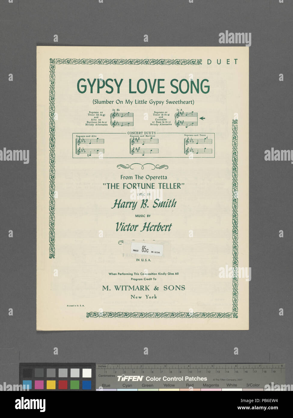 736 Gypsy love song (NYPL Hades-667914-1269160 Stock Photo - Alamy