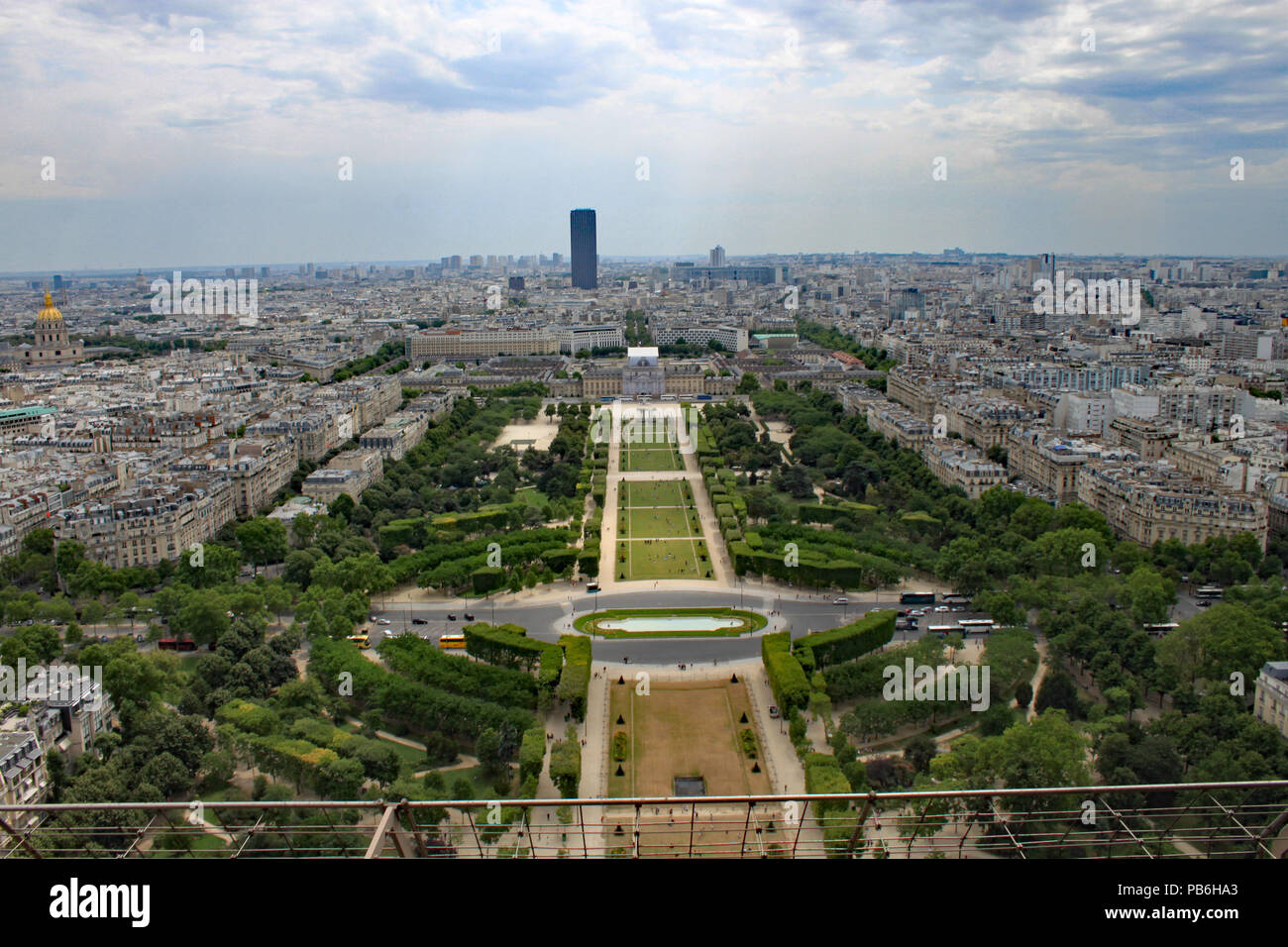 A slice of Paris as seen from the Eiffel tower Stock Photo - Alamy
