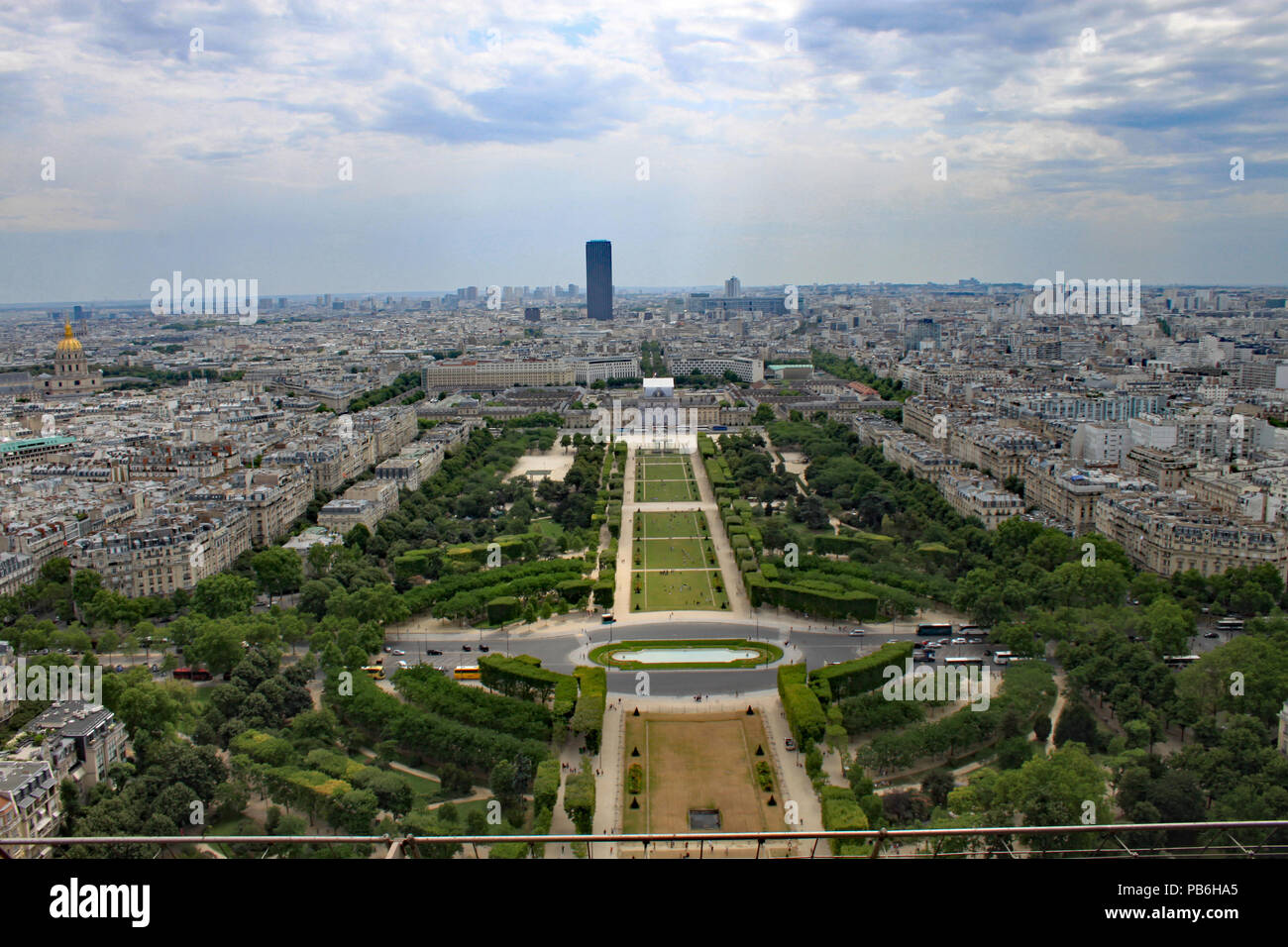 A slice of Paris as seen from the Eiffel tower Stock Photo - Alamy