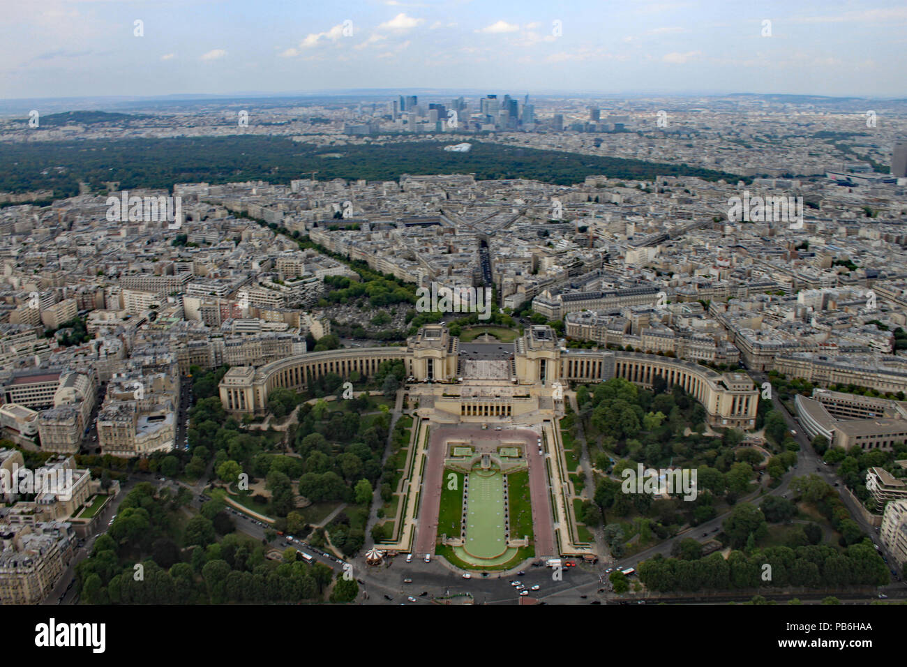 A slice of Paris as seen from the Eiffel tower Stock Photo - Alamy