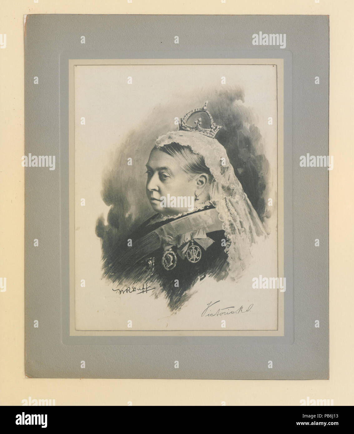 Lithograph of queen victoria hi-res stock photography and images - Alamy