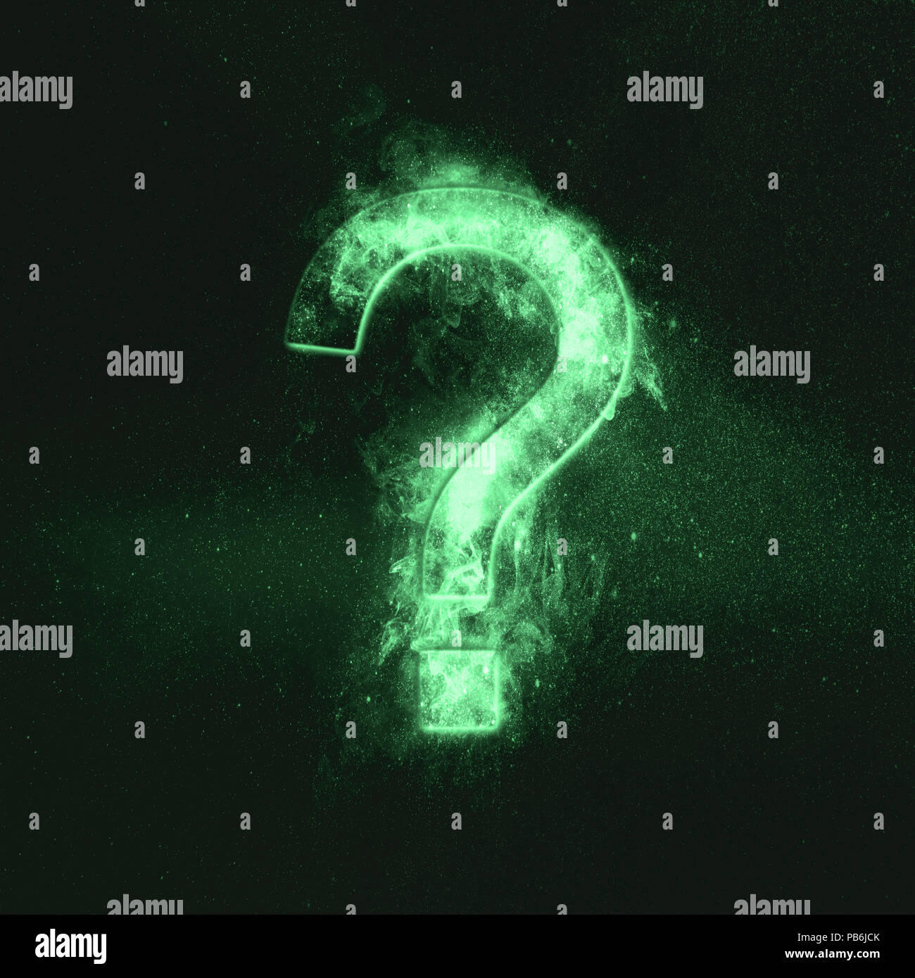 Question mark sign. Green symbol Stock Photo - Alamy