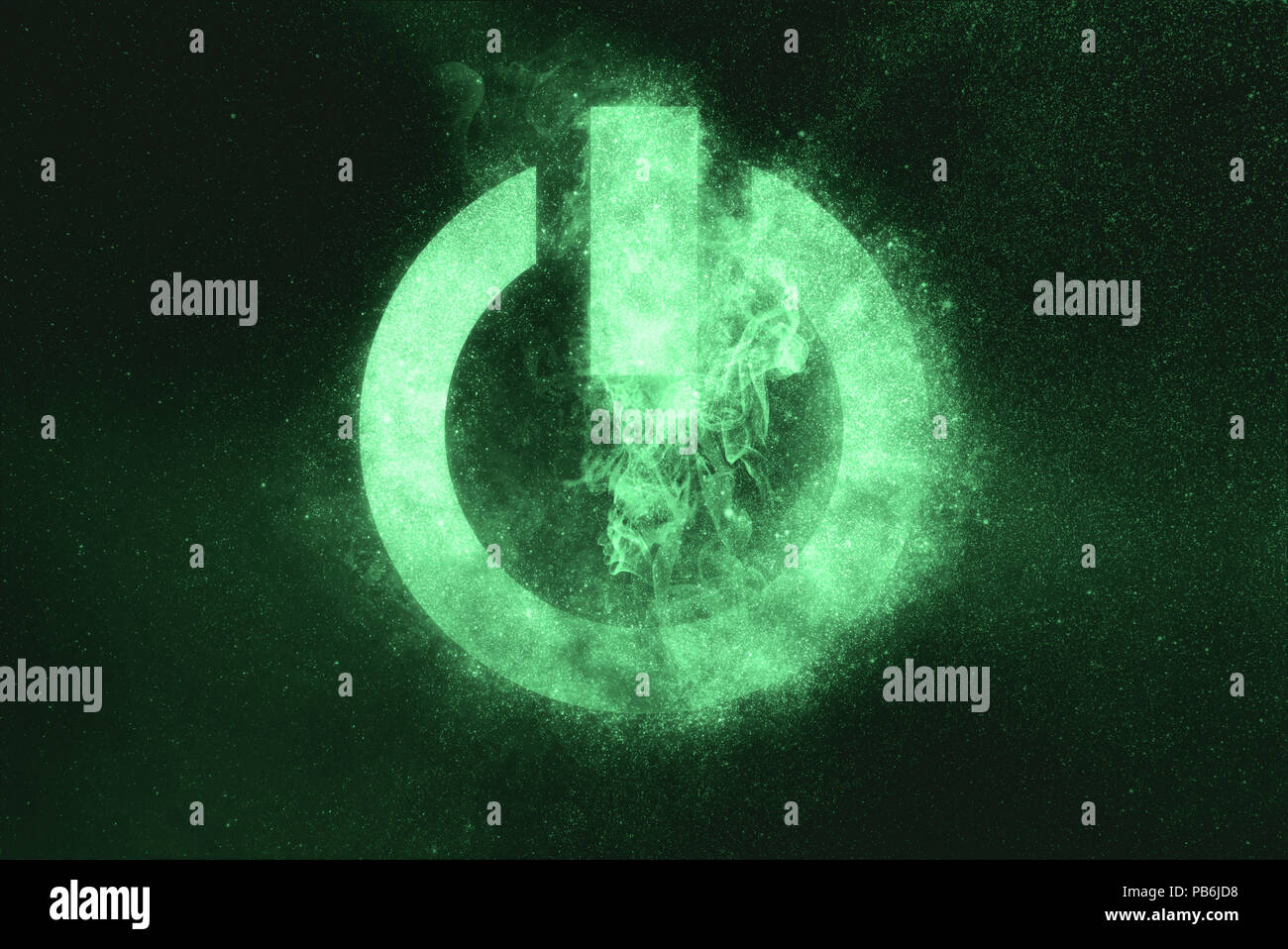 Power button sign, Power Button symbol Green symbol Stock Photo - Alamy