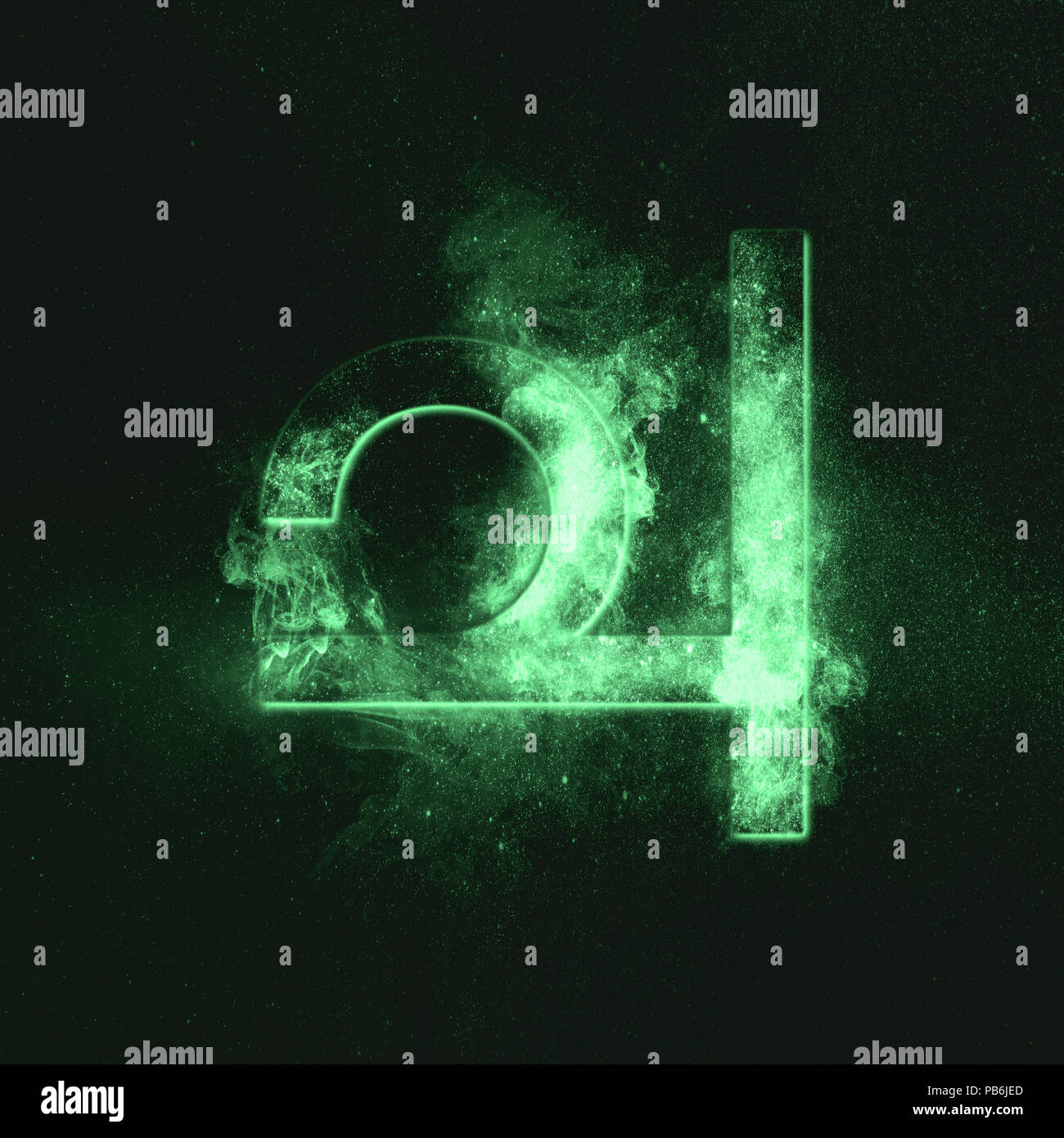 Planet Jupiter Symbol. Jupiter sign. Green symbol Stock Photo - Alamy