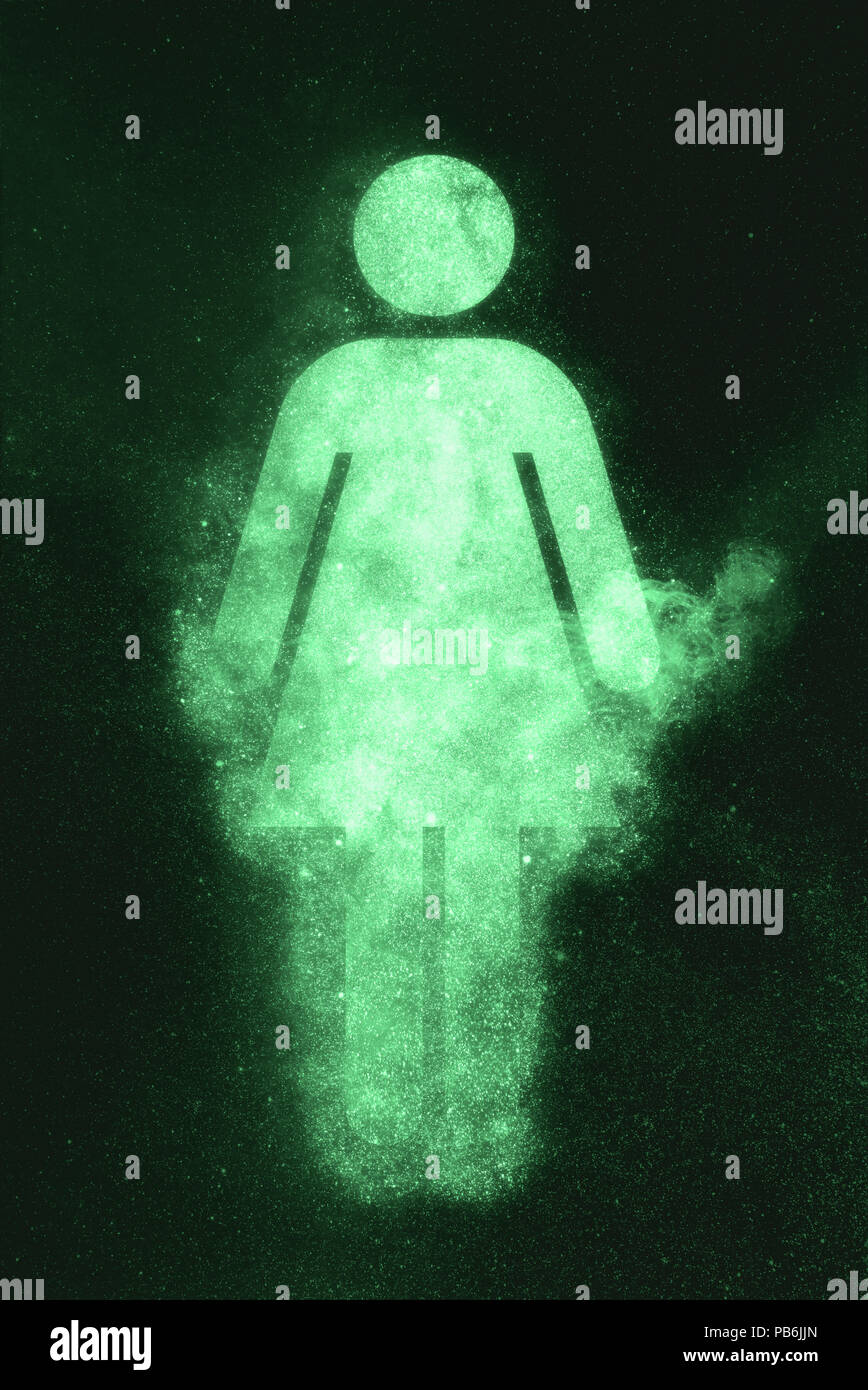 Female sign. Female symbol. Green symbol Stock Photo - Alamy