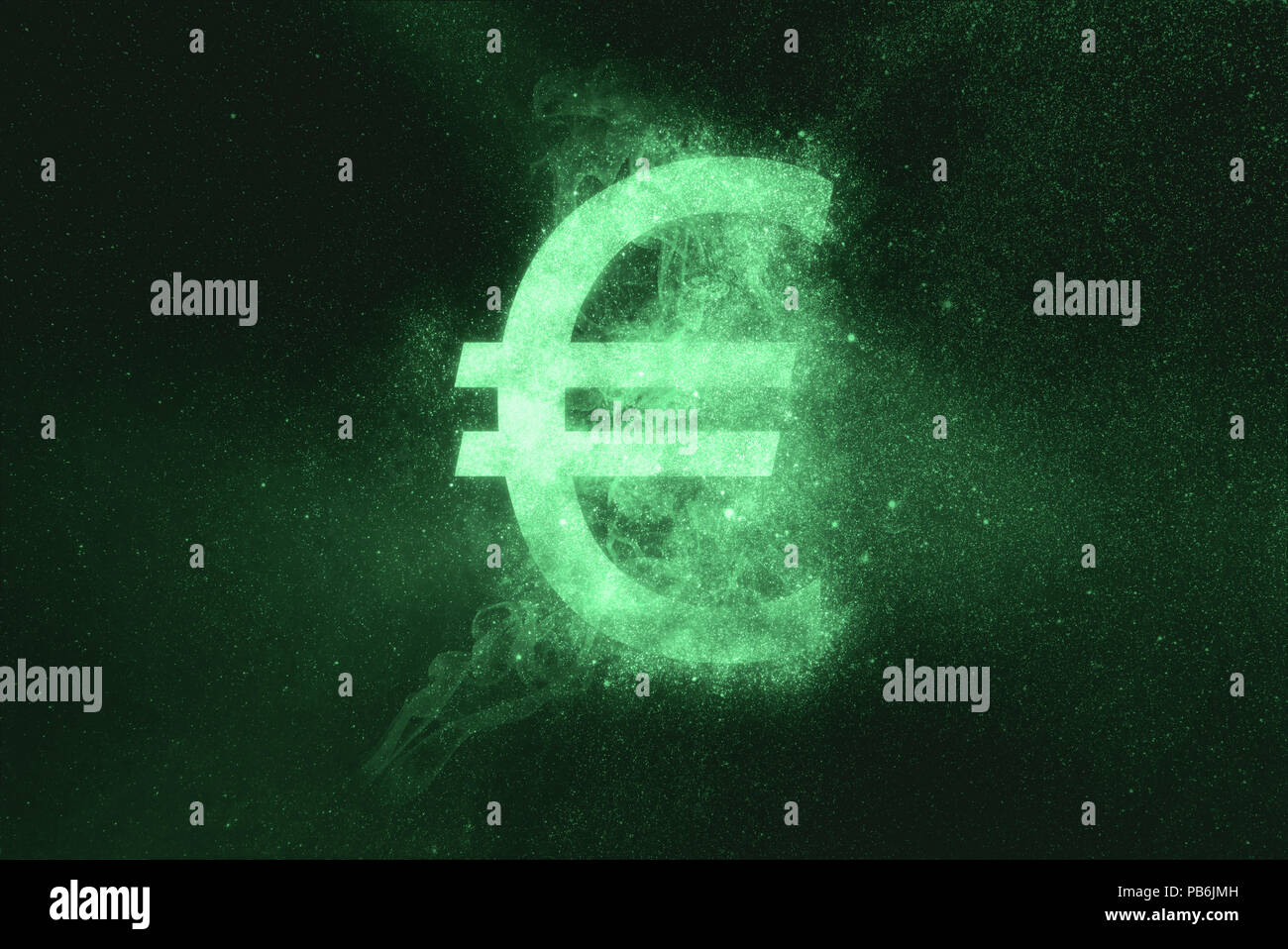 Euro sign, Euro Symbol. Green symbol Stock Photo - Alamy