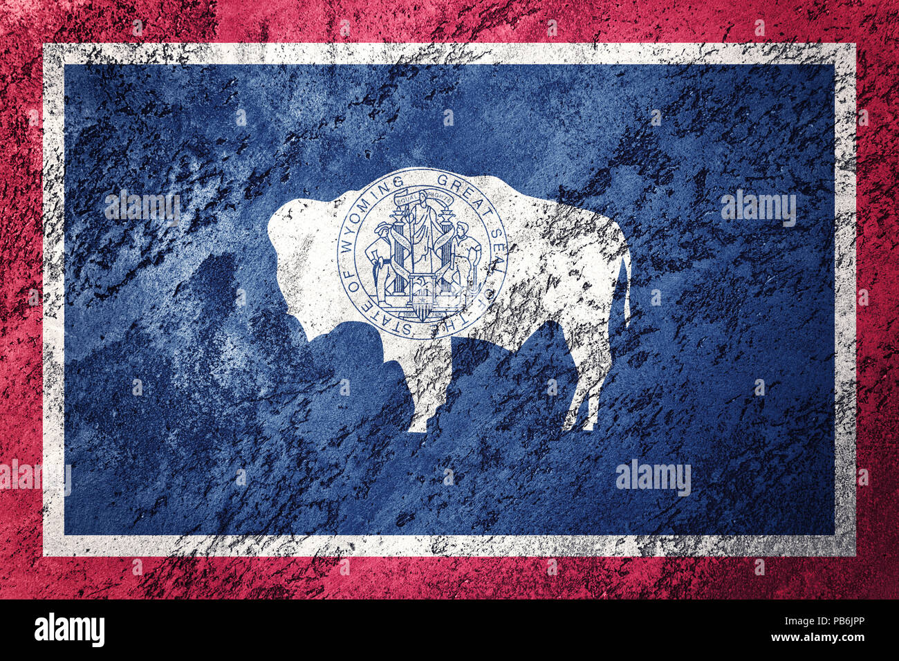 Wyoming flag hi-res stock photography and images - Alamy