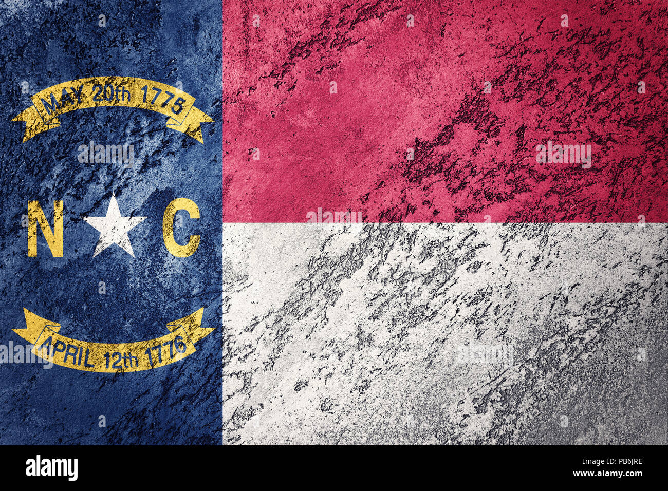 Grunge North Carolina state flag. North Carolina flag background grunge ...