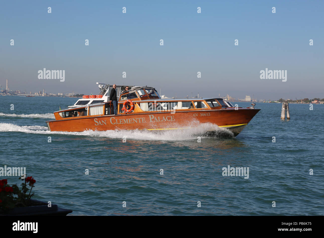 Shuttle Boat to Venice Stock Photo - Alamy