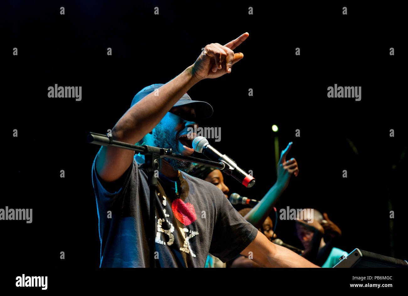 Rome, Italy. 24th July, 2018. Cory Henry, a musician originally from ...