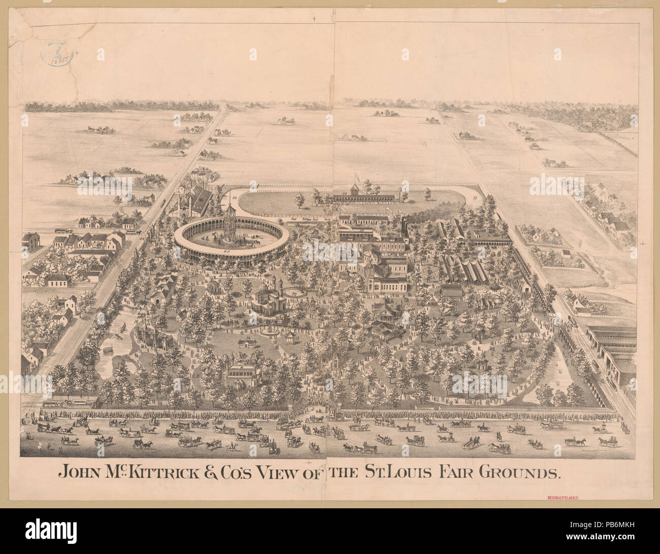 839 John Mckittrick & Co's view of the St. Louis fair grounds ...